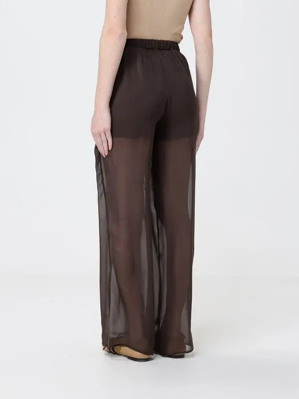 ALYSI Silk Trousers - Cocoa
