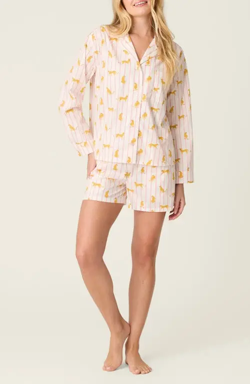 PJ Salvage After Party Short Pajamas - Sunset Rose