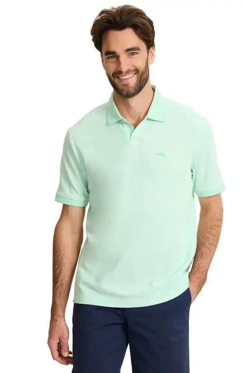 Tommy Bahama Emfielder Icon Solid Islandzone® Polo - Baby Fern Heather