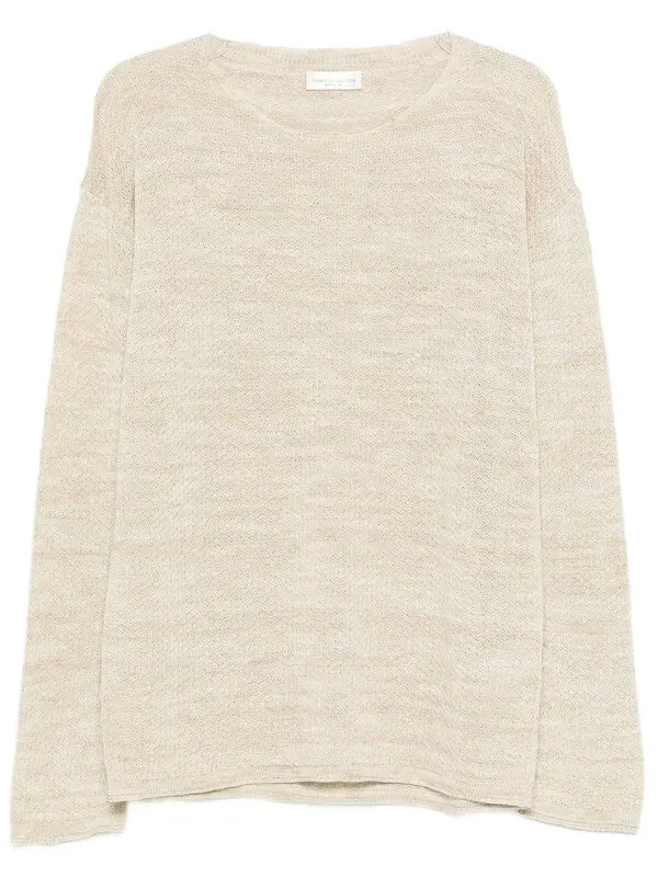 ROBERTO COLLINA Roundneck Sweater - Nude & Neutrals