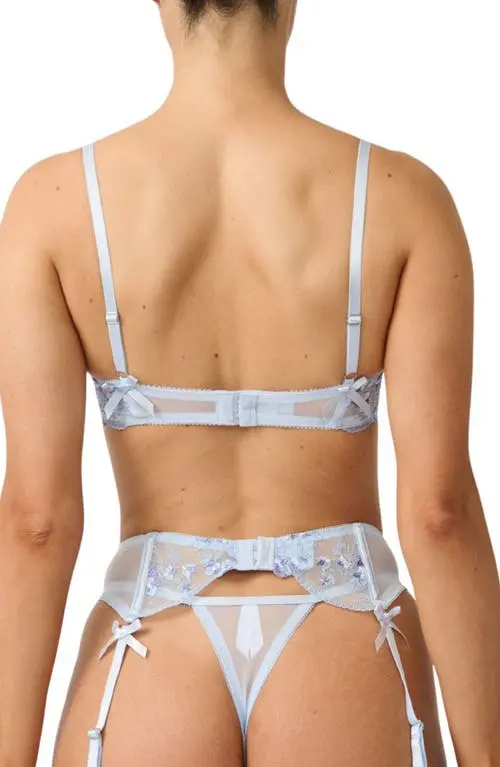 KAT THE LABEL Sofia Lace Inset Garter Belt