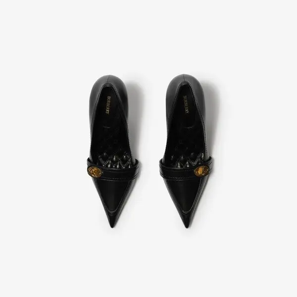 Burberry Leather Cotswolds High Pumps