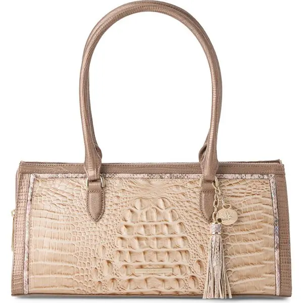 Brahmin Embossed Leather Satchel - Multi