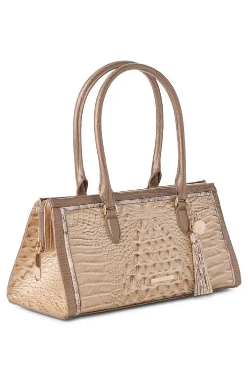 Brahmin Embossed Leather Satchel - Multi