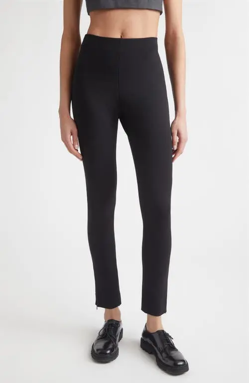 JIL SANDER Invisible Zip Leggings - Black