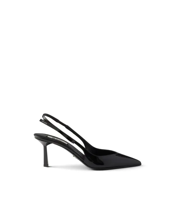 Prada Patent Leather Slingback Pumps