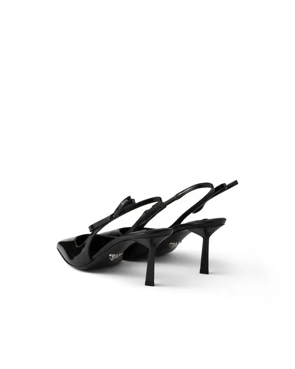Prada Patent Leather Slingback Pumps