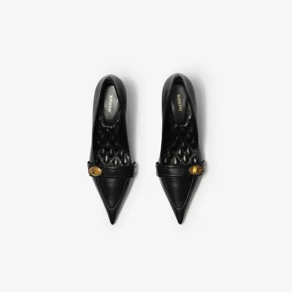 Burberry Leather Cotswolds Low Pumps