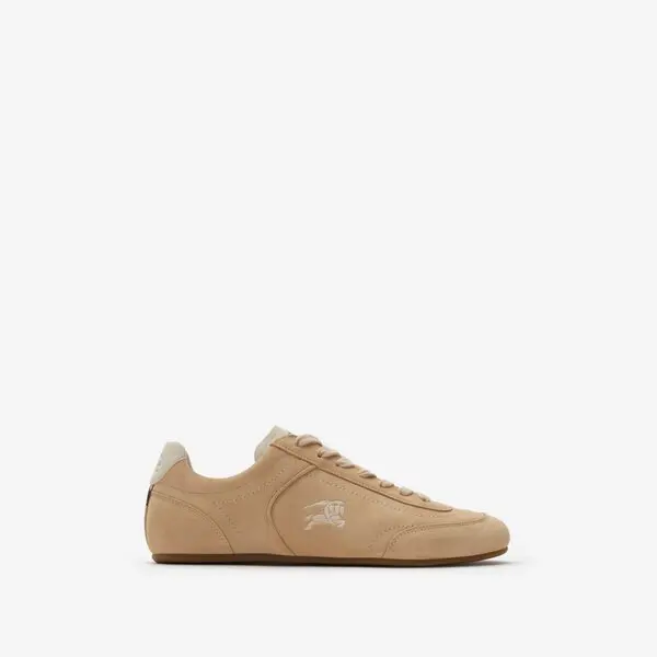 Burberry Suede Knight Runner Sneakers - Beige/dove Beige