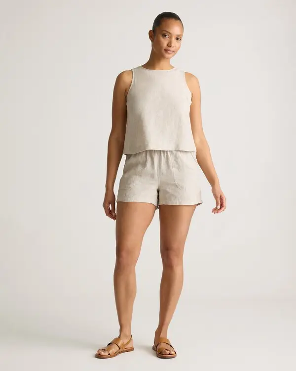 Quince European Linen Shorts - Flax
