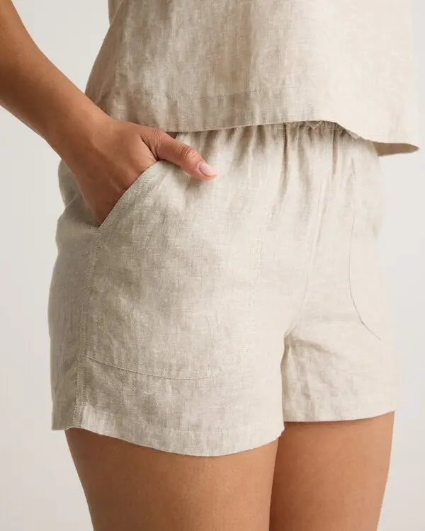 Quince European Linen Shorts - Flax