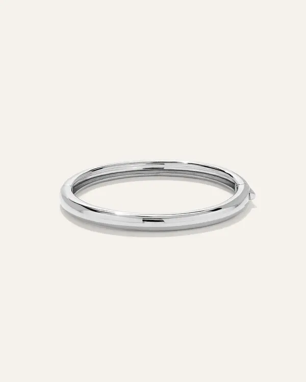 Quince Dome Bangle - Silver