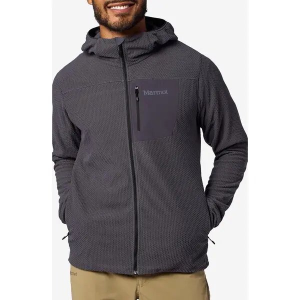 MARMOT Airfleece Zip Hoodie - Blackened