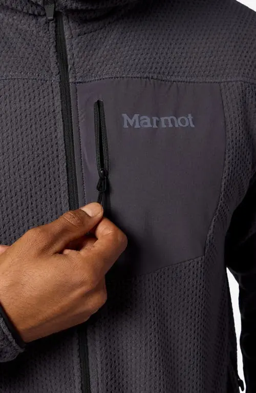 MARMOT Airfleece Zip Up Hoodie - Blackened