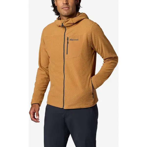 MARMOT Airfleece Zip Hoodie - Dromedary