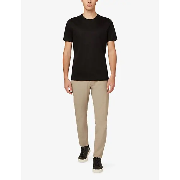 Boggi Milano Crewneck Short-sleeve Pima Cotton T-shirt