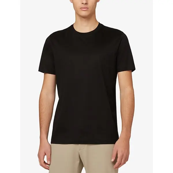 Boggi Milano Crewneck Short-sleeve Pima Cotton T-shirt