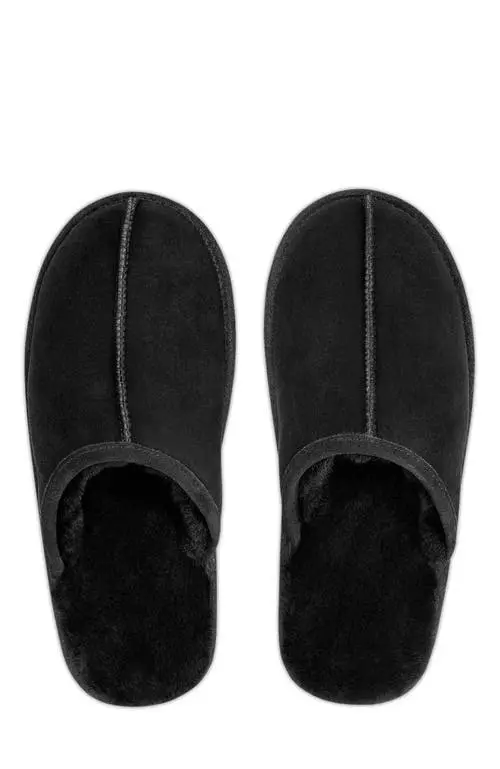 TOGAS Edmund Sheepskin Slippers - Black