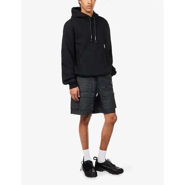Reese Cooper Stack Logo Cotton-fleece Hoodie
