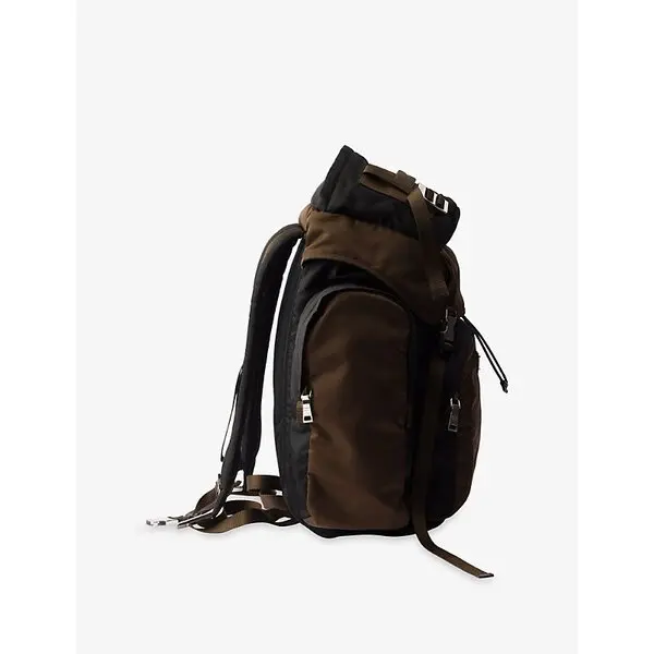 Prada Re-nylon Woven Backpack - Black