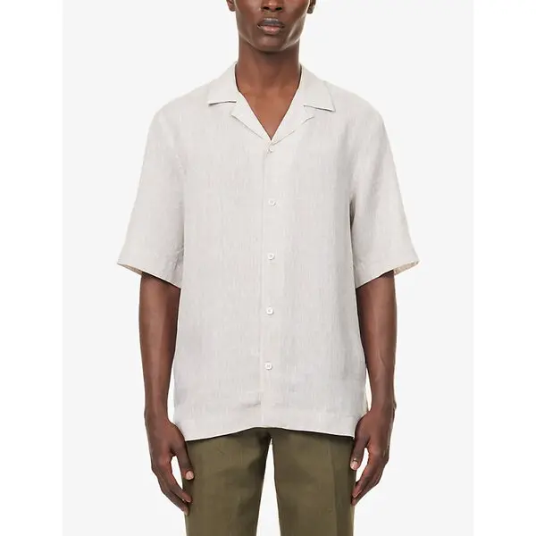 Paul Smith Short-sleeve Linen Shirt - White