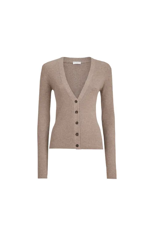 Brunello Cucinelli Cashmere Cardigan - Light Brown
