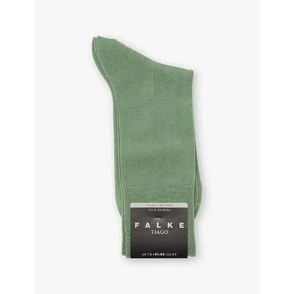 Falke Tiago Stretch Cotton-blend Socks - Sage