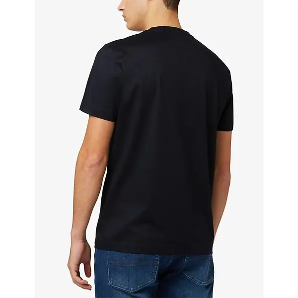 Boggi Milano Crewneck Short-sleeve Pima Cotton T-shirt
