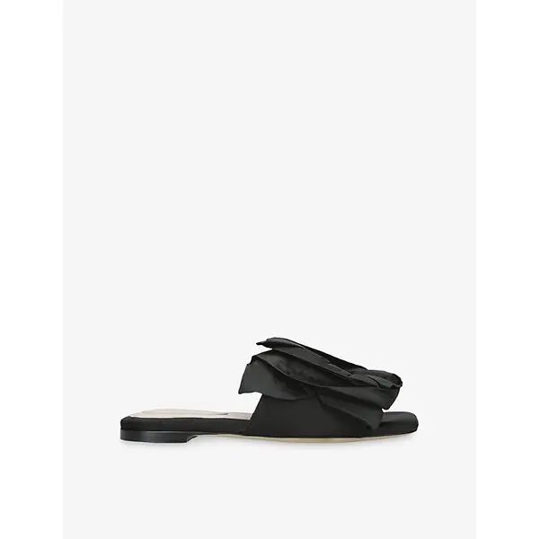 Simone Rocha Rosette Woven Sandals - Black