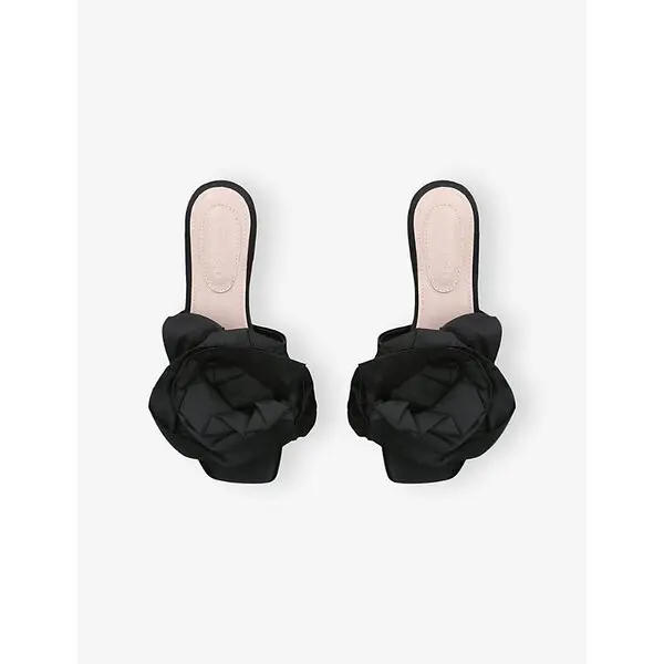 Simone Rocha Rosette Woven Sandals - Black