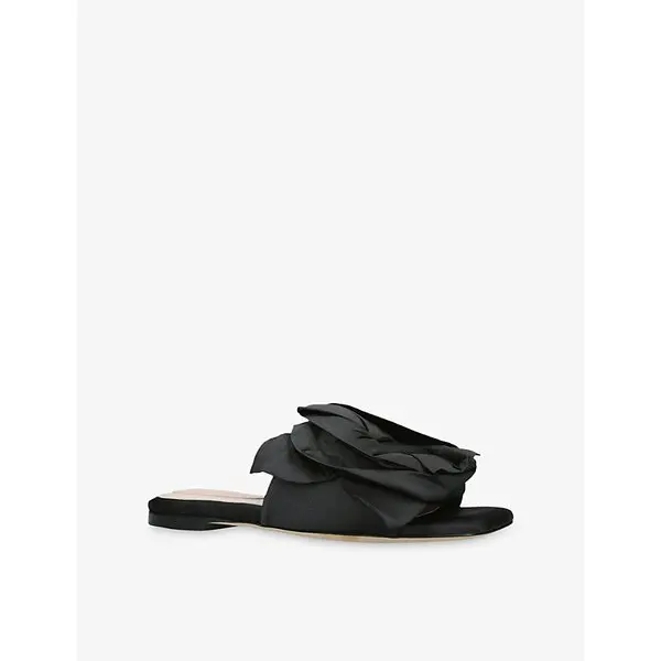 Simone Rocha Rosette Woven Sandals - Black