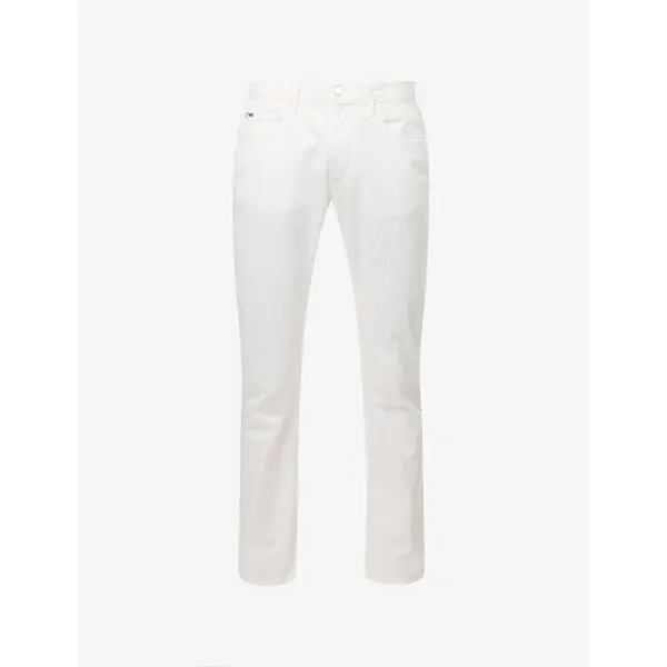 Emporio Armani J06 Slim-fit Denim Jeans - Snow White