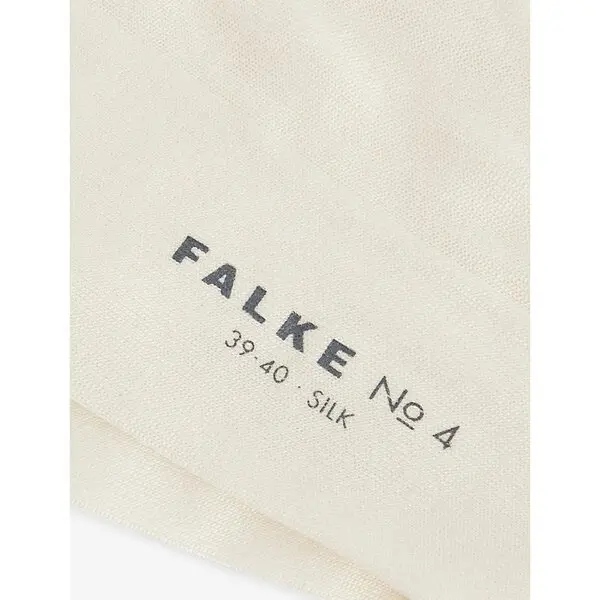 Falke No.4 Silk-blend Crew Socks - Off-white