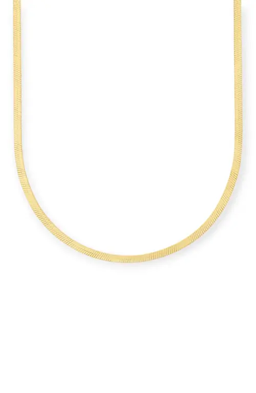 CUFFED BY NANO Herringbone Chain Necklace - Gold