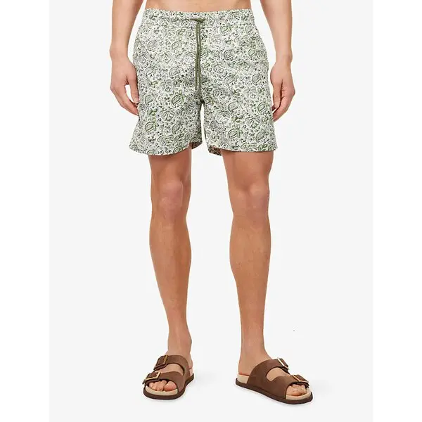 120% Lino Printed Bermuda Shorts