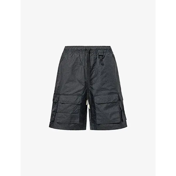 Reese Cooper Check-print Ripstop Cargo Shorts