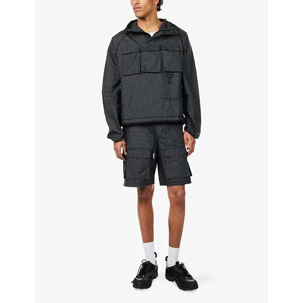 Reese Cooper Check-print Ripstop Cargo Shorts