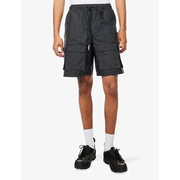 Reese Cooper Check-print Ripstop Cargo Shorts
