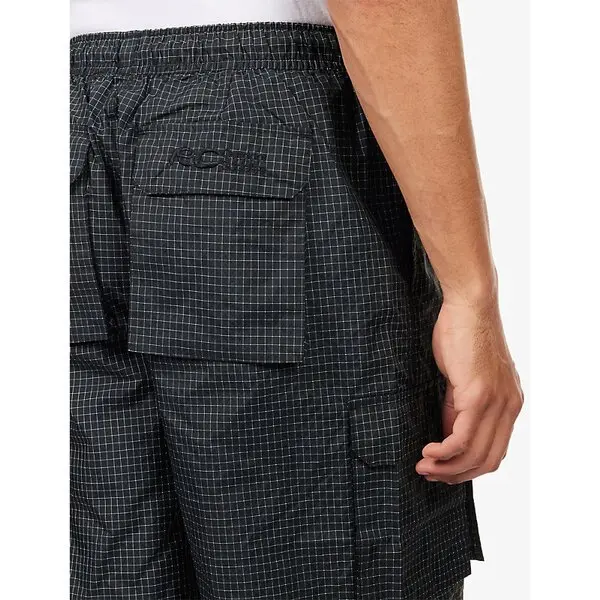 Reese Cooper Check-print Ripstop Cargo Shorts