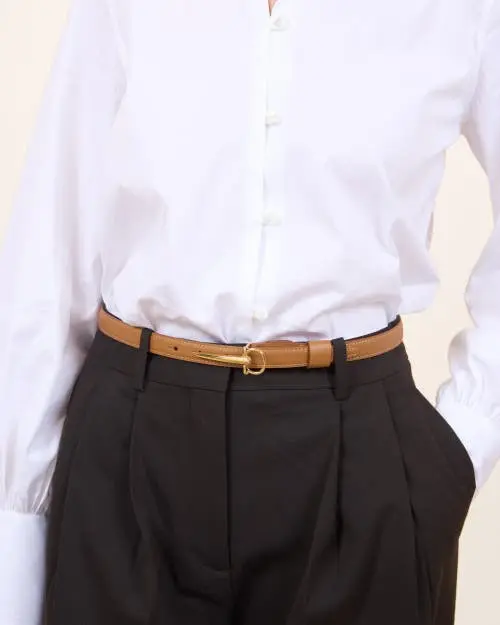 VAINCOURT PARIS La Séduisante Horse Bit Leather Belt