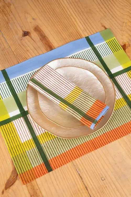 INNER CHILD Modernist Striped Napkinsset Of 4