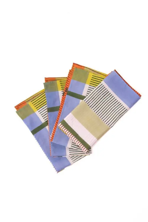 INNER CHILD Modernist Striped Napkinsset Of 4