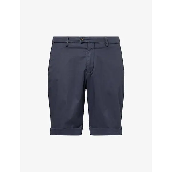 Corneliani Chino Knee-length Shorts - Navy Blue