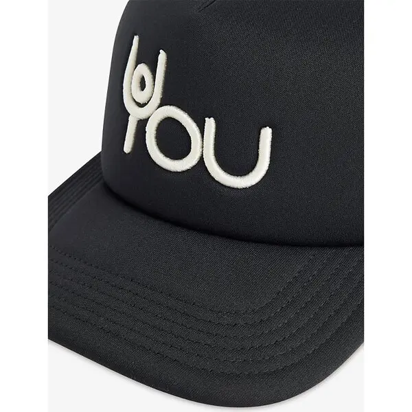 NOW YOU LIVE Logo-embroidered Trucker Cap