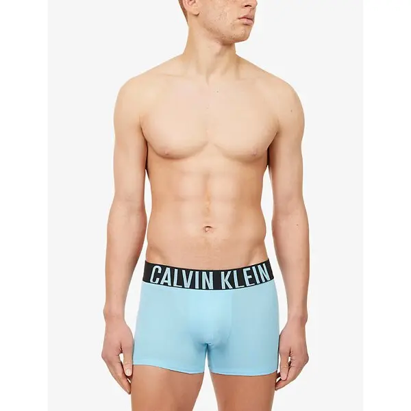 Calvin Klein Intense Power Pack Of Three Cotton-jersey Trunks - Multi