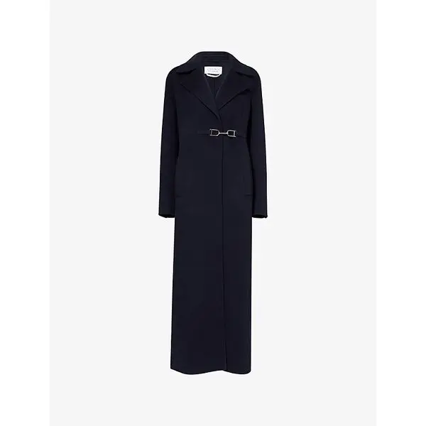 Gabriela Hearst Dee Double-faced Cashmere Coat - Dark Navy