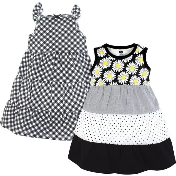 HUDSON BABY 2-pack Printed Cotton Dress - Black Daisy