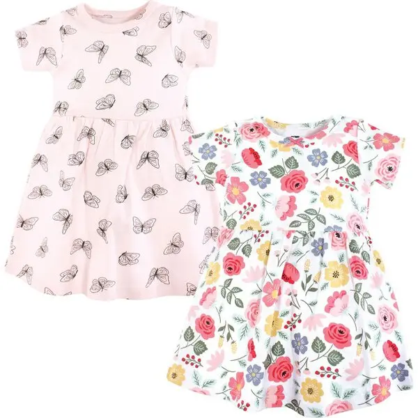 HUDSON BABY 2-pack Printed Cotton Dress - Modern Botanical