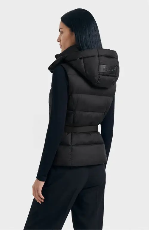 Rudsak Cassidy Down Vest With Removable Hood And Pouch Belt