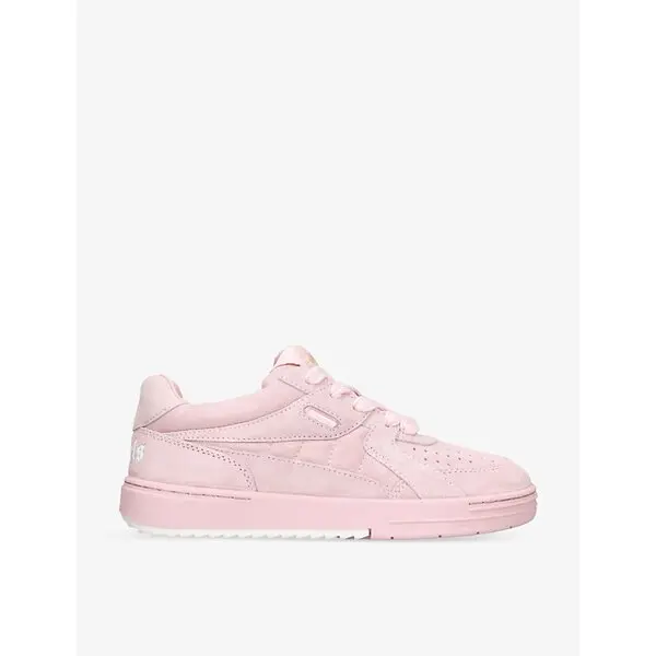 Palm Angels University Logo Suede Low-top Sneakers - Pink